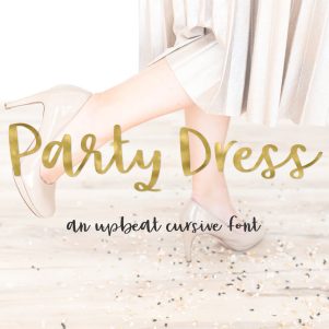 Party Dress Cursive Font | Beck McCormick, Font Designer