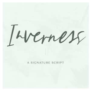 Inverness Signature Script | Beck McCormick, Font Designer