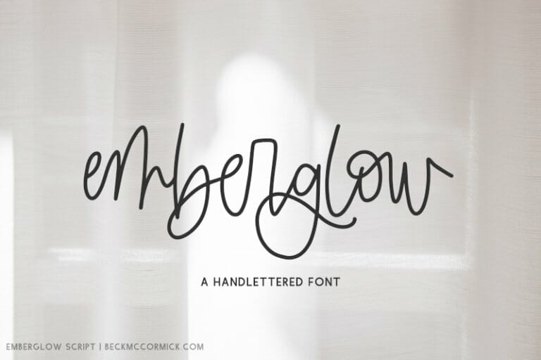 Sugarstar Modern Calligraphy Script | Beck McCormick, Font Designer