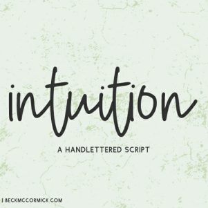 Intuition Script | Beck McCormick, Font Designer