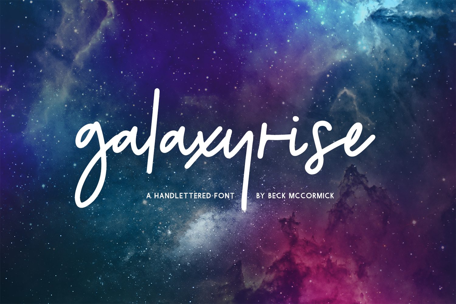Galaxyrise Script Font | Beck McCormick, Font Designer