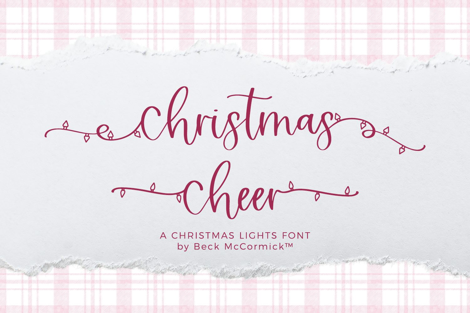 Christmas Cheer Script | Beck McCormick, Font Designer
