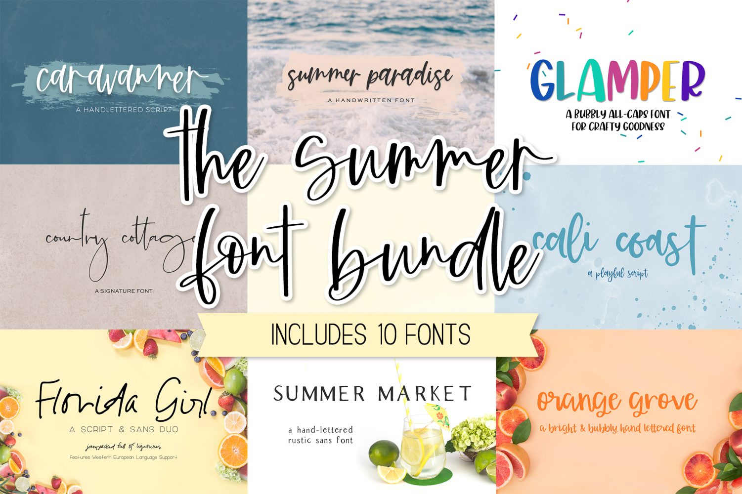 The Summer Font Bundle | Beck McCormick, Font Designer